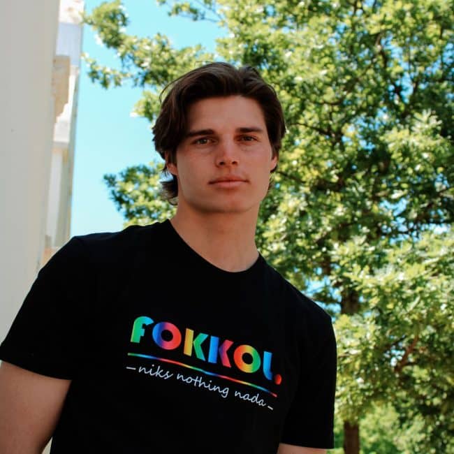 Rainbow Unisex T-Shirt - Black - fOKKOL